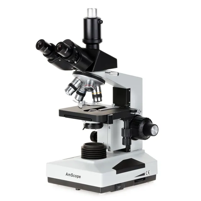 AmScope T430 Series T490B-10M3 – Shop Compound Trinocular Microscopes ...