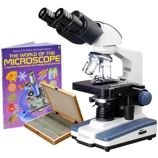 AmScope B120C-WM-PS100-E1 – Shop Compound Binocular Microscopes Online ...