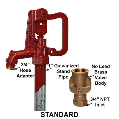 Merrill CNL7501 C-1000 Frost Proof Yard Hydrant - Galvanized Pipe & St